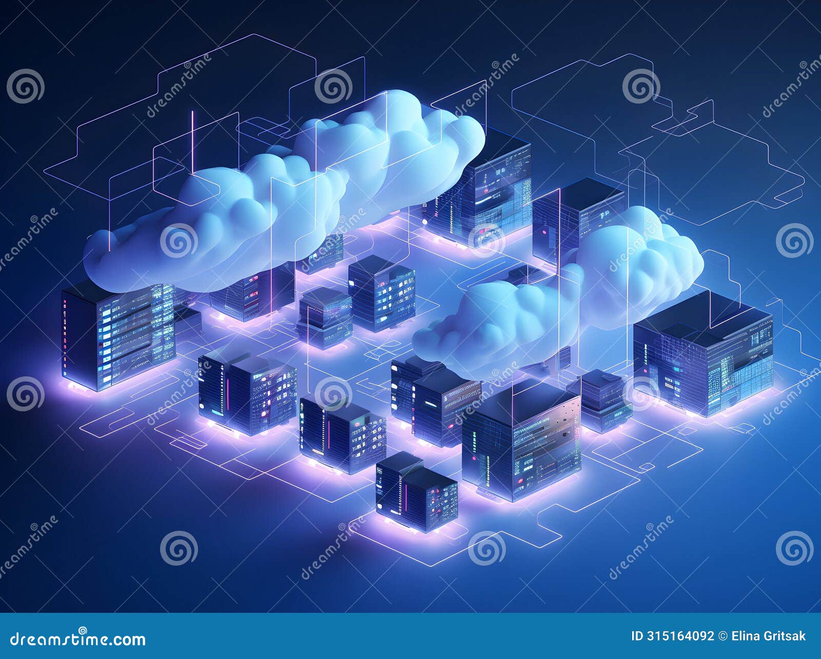 Cloud Storage, Data Center, Cloud Server, Digital Cloud, Cyber Security ...