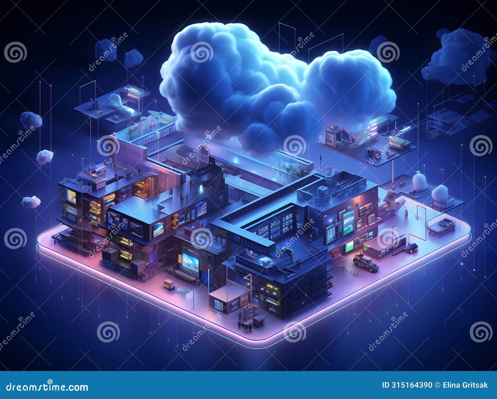 Cloud Storage, Data Center, Cloud Server, Digital Cloud, Cyber Security ...