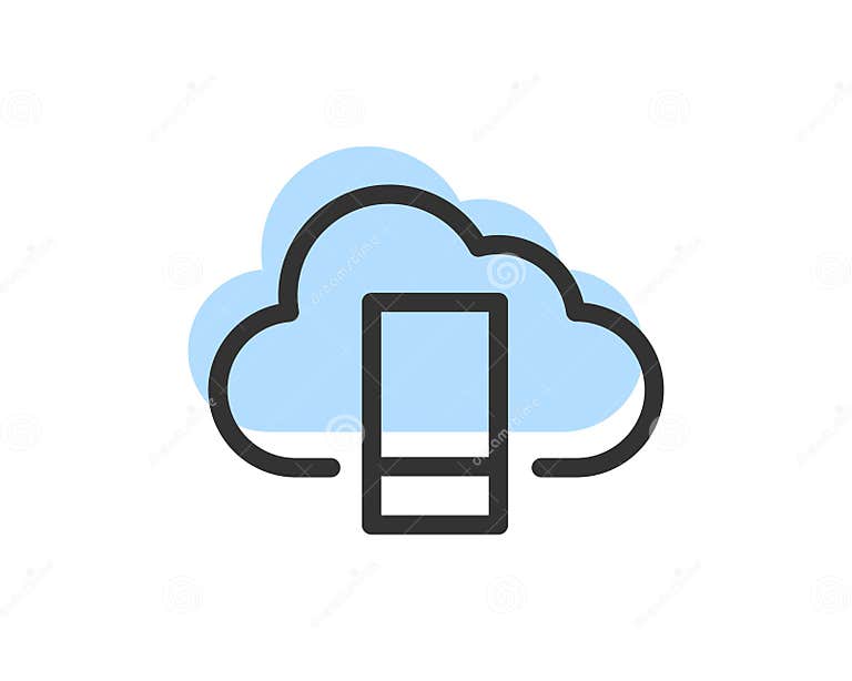 Cloud Storage And Data Transfer Vector Icon Computing Service And Network Related Line Icons