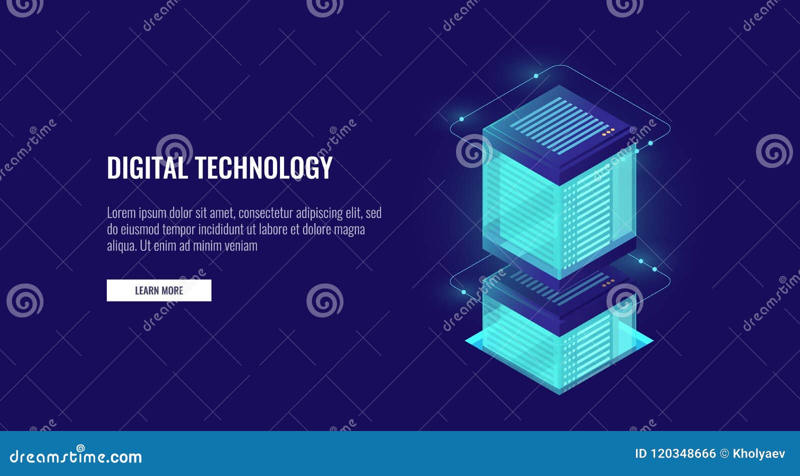 Cloud Storage Database Isometric Vector, Server Room, Personal Data ...