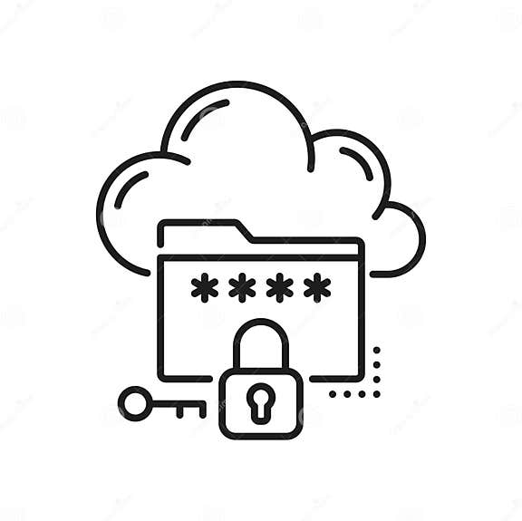 Cloud Storage Database And Network Server Icon Stock Vector