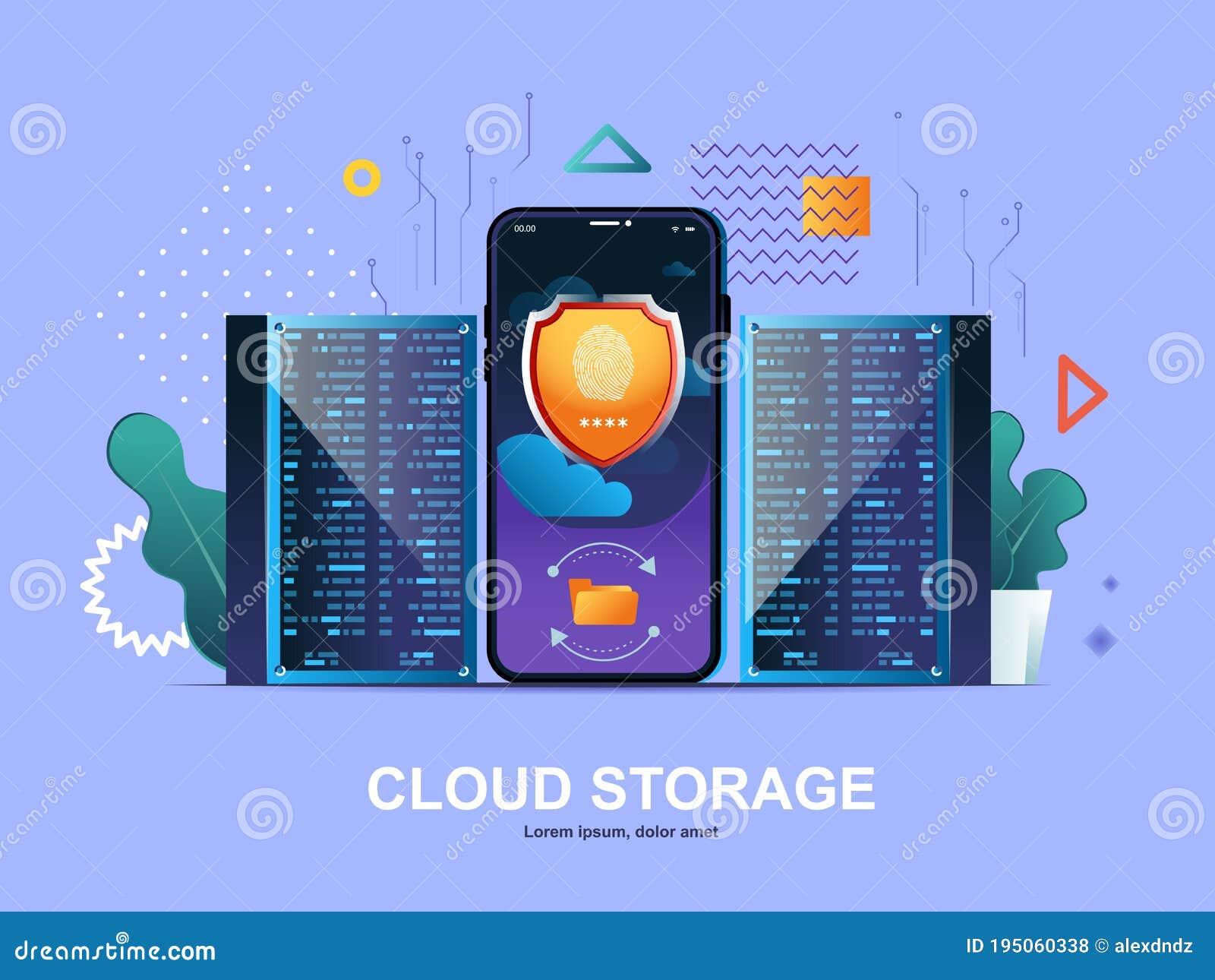 Virtualization Technology Concept Banner Header Vector Illustration | CartoonDealer.com #182533068