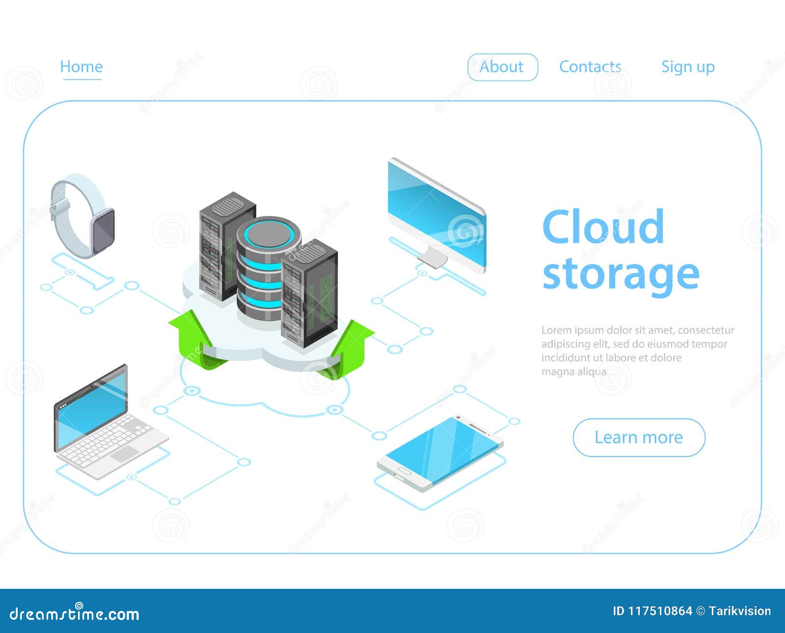 Cloud Storage Flat Isometric Vector Concept. Stock Vector ... Cloud Storage Flat Isometric Vector Concept. Stock Vector ...