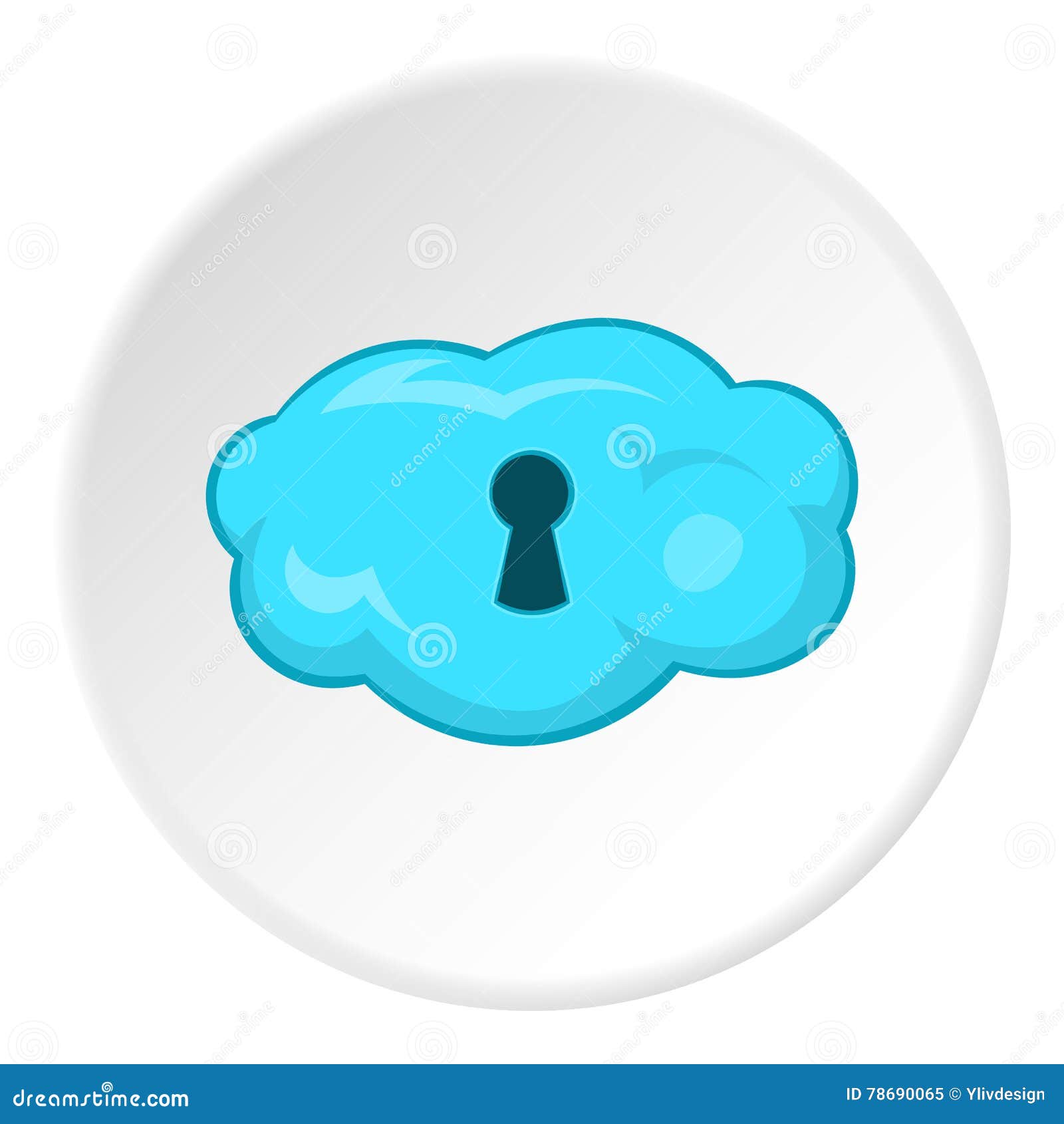 Cloud Storage Icon, Cartoon Style Stock Vector - Illustration of modern ...