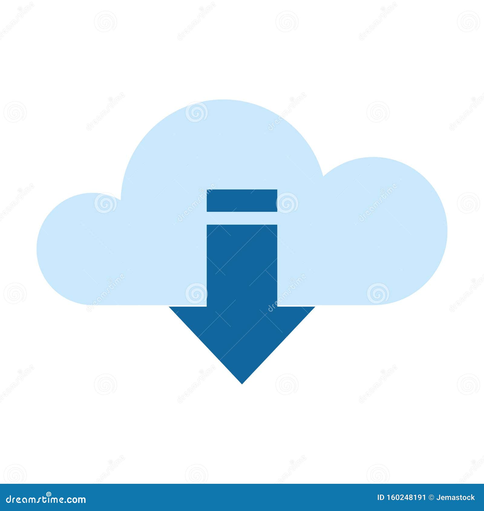 Cloud storage icon stock vector. Illustration of graphic - 160248191