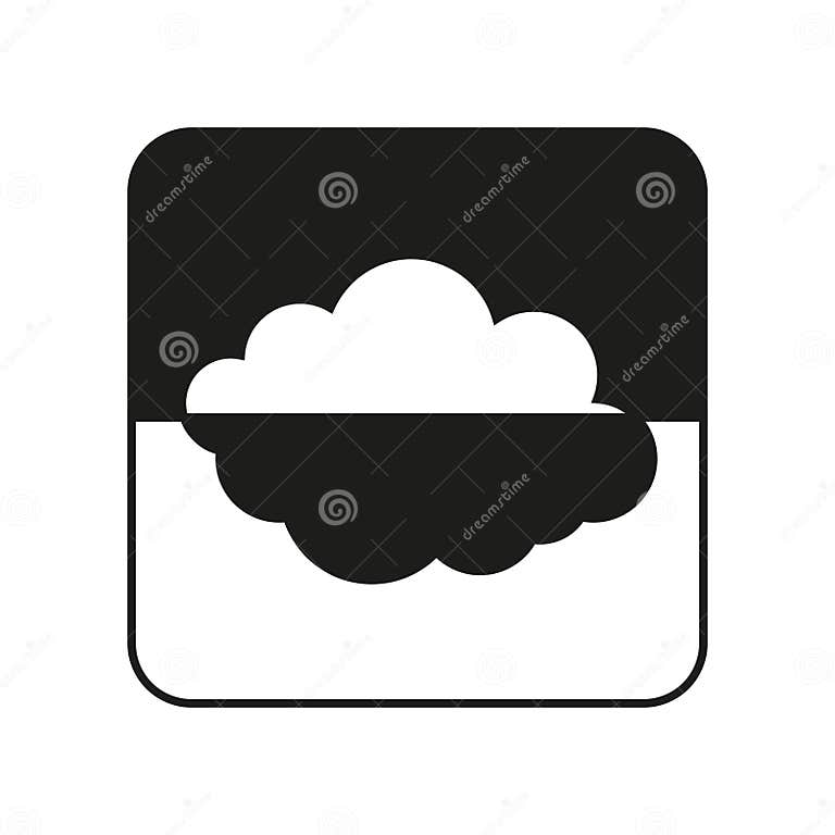Cloud Storage Icon. Data Synchronization Symbol. Digital Cloud Interface. Modern Technology ...