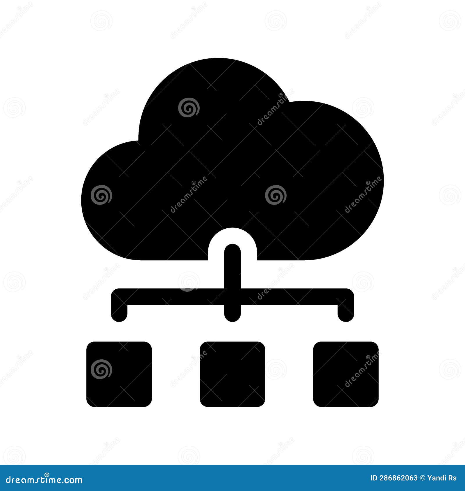 Cloud Storage Icon Vector Symbol Design Illustration Stock Vector ...