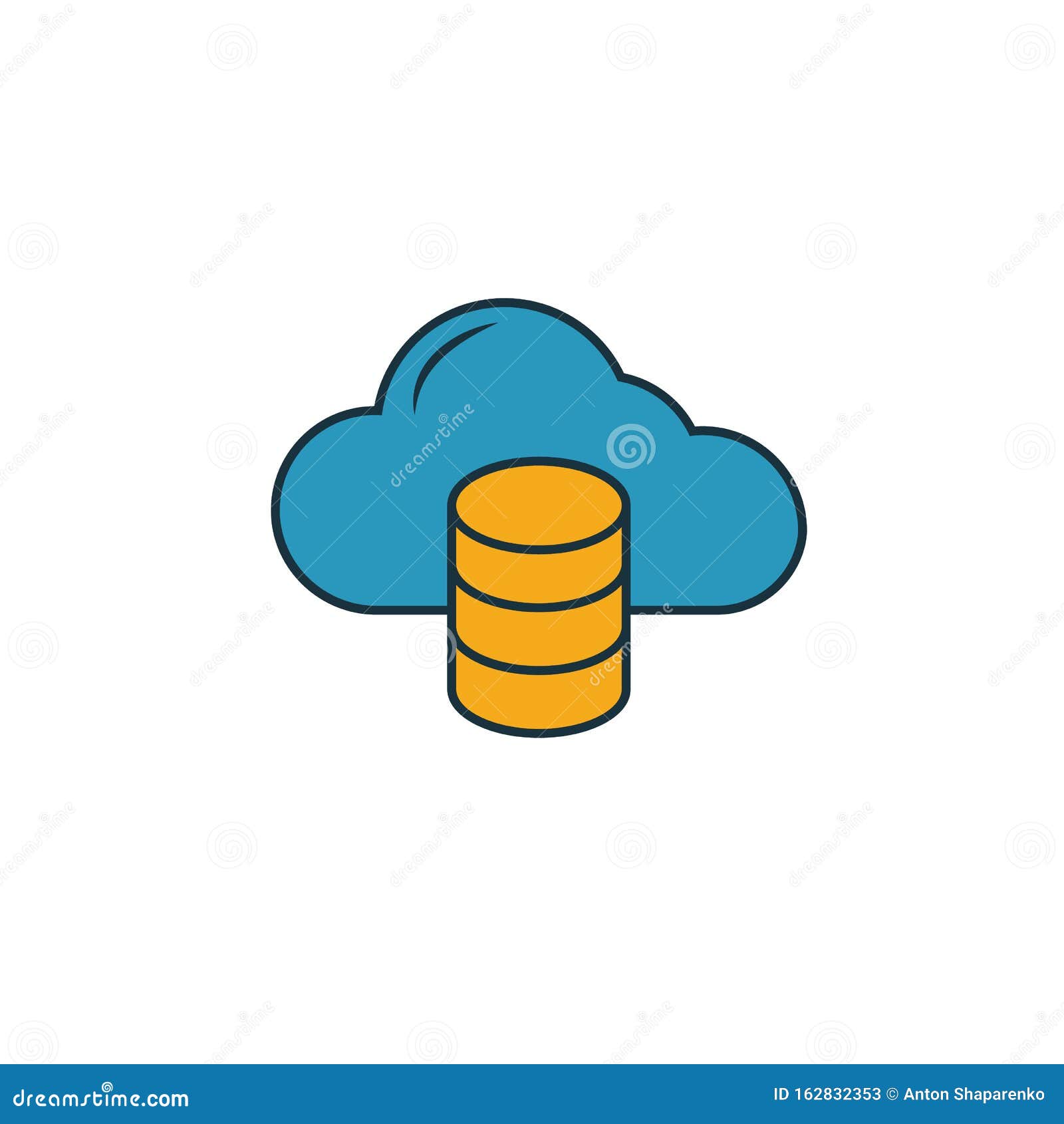 Cloud Storage Icon. Simple Element from Web Development Icons ...