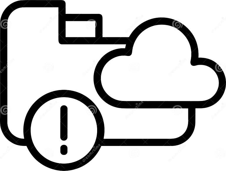 Cloud Storage Icon Symbol Vector Image. Illustration of the Database ...