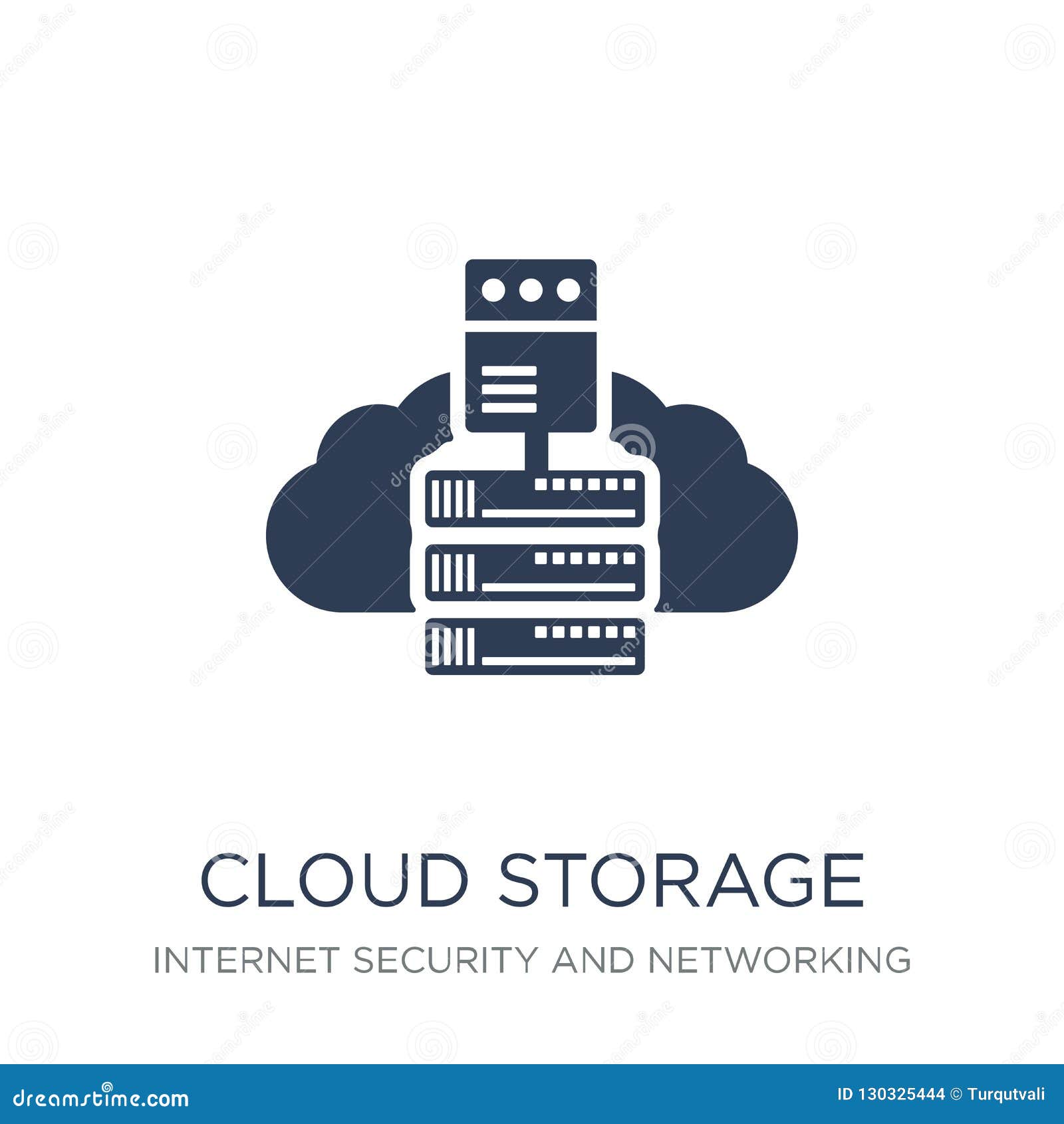 Cloud Storage Icon. Trendy Flat Vector Cloud Storage Icon On White ...