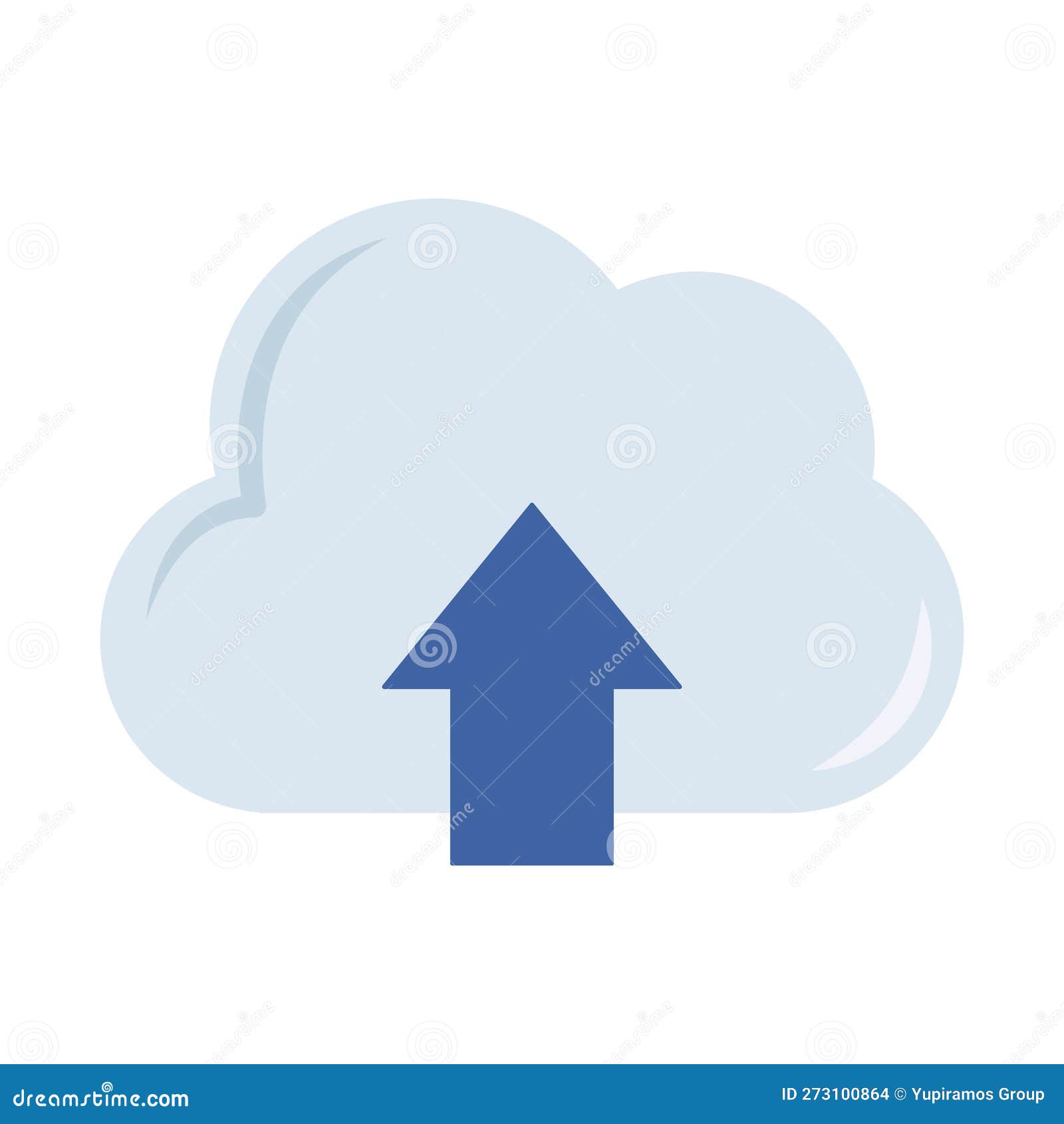 Cloud storage icon stock vector. Illustration of techno - 273100864