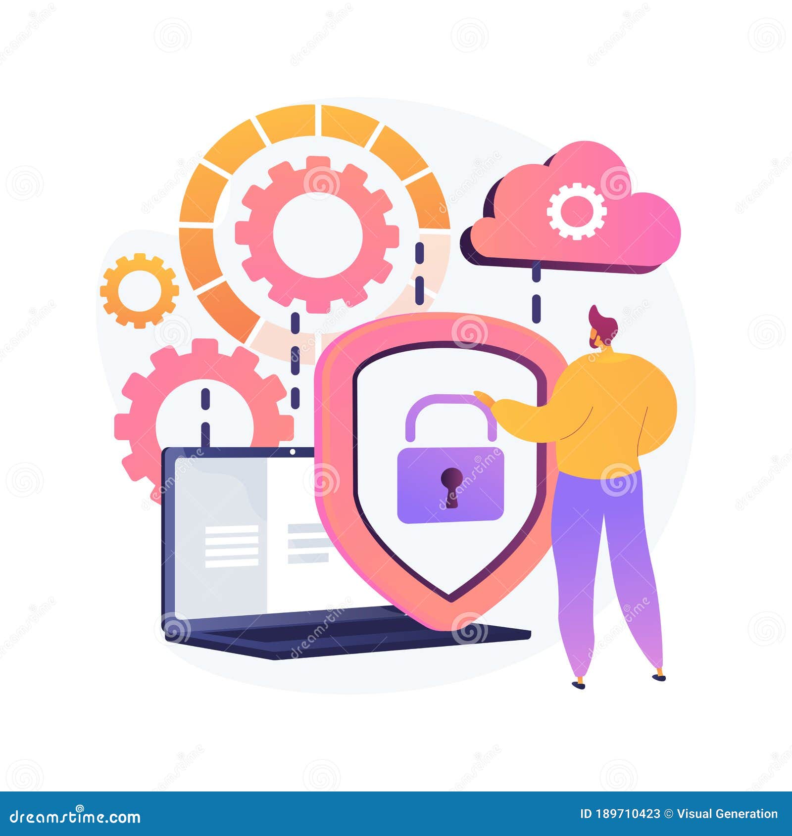 Personal Data Protection Vector Concept Metaphor Stock Vector ...