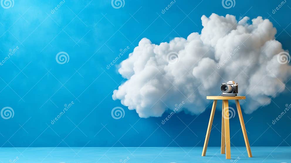 Cloud Storage Photography Concept Camera Cloud Storage Digital ...