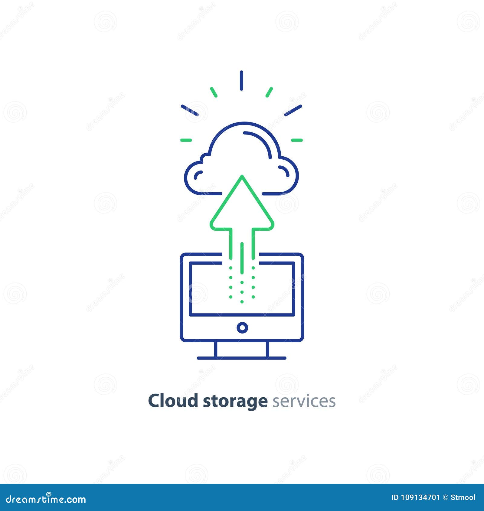 Online Cloud Storage, Data Aggregation Concept Line Icon Stock Vector ... Online Cloud Storage, Data Aggregation Concept Line Icon Stock Vector ...