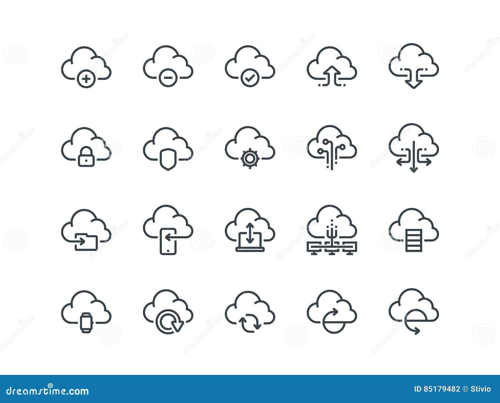 Outline Synchronisation Vector Icon. Isolated Black Simple Line Element ...