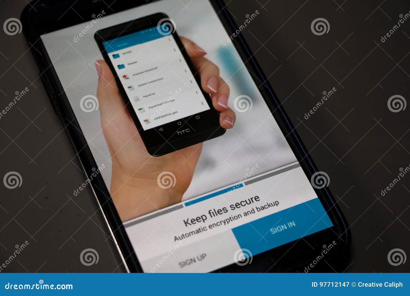 Cloud Storage in Smartphone Application Editorial Photography - Image ...