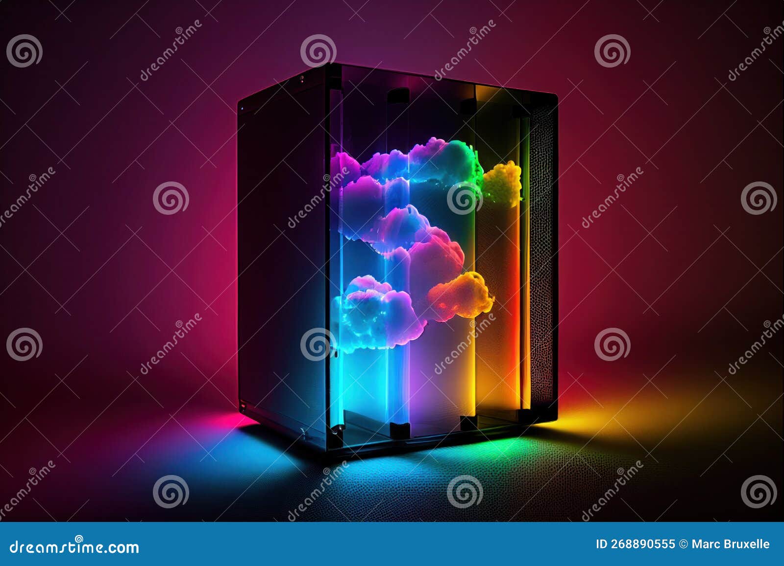 Cloud Storage Technology Concept - Generative AI Stock Illustration ...