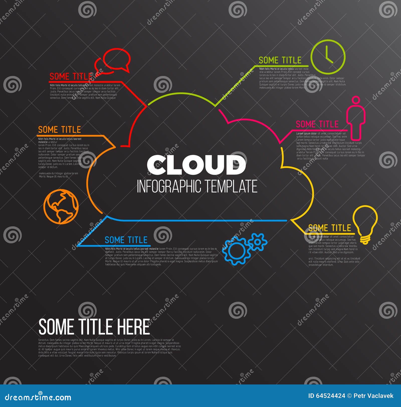 Cloud Storage - Vector Infographic Report Template Stock Vector ...