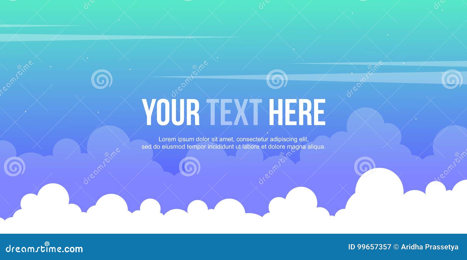 Cloud Style Header Website Collection Stock Vector - Illustration of ...
