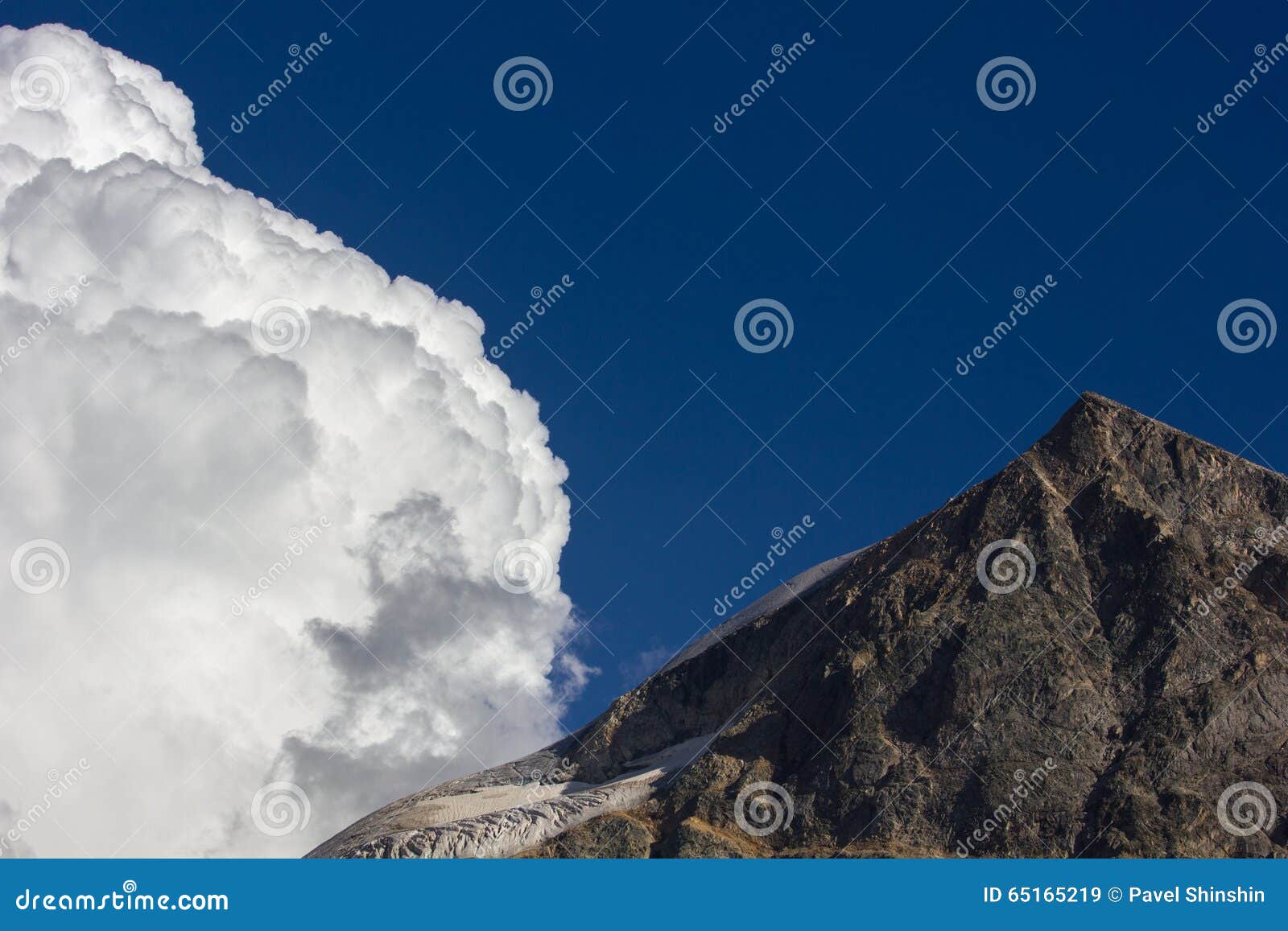 Cloud and summit stock image. Image of summit, white - 65165219
