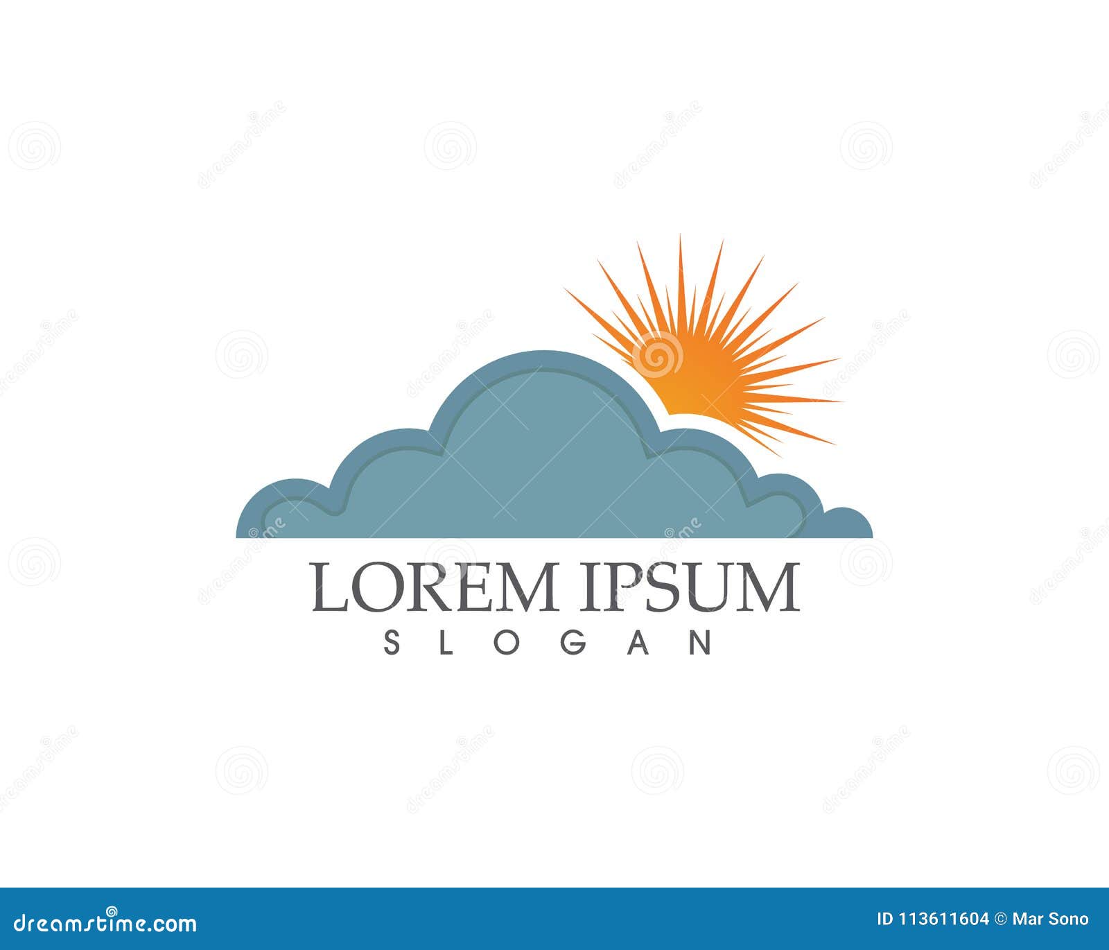 Cloud and Sun Logo Symbols Star Icon Web Vector - Stock Vector ...