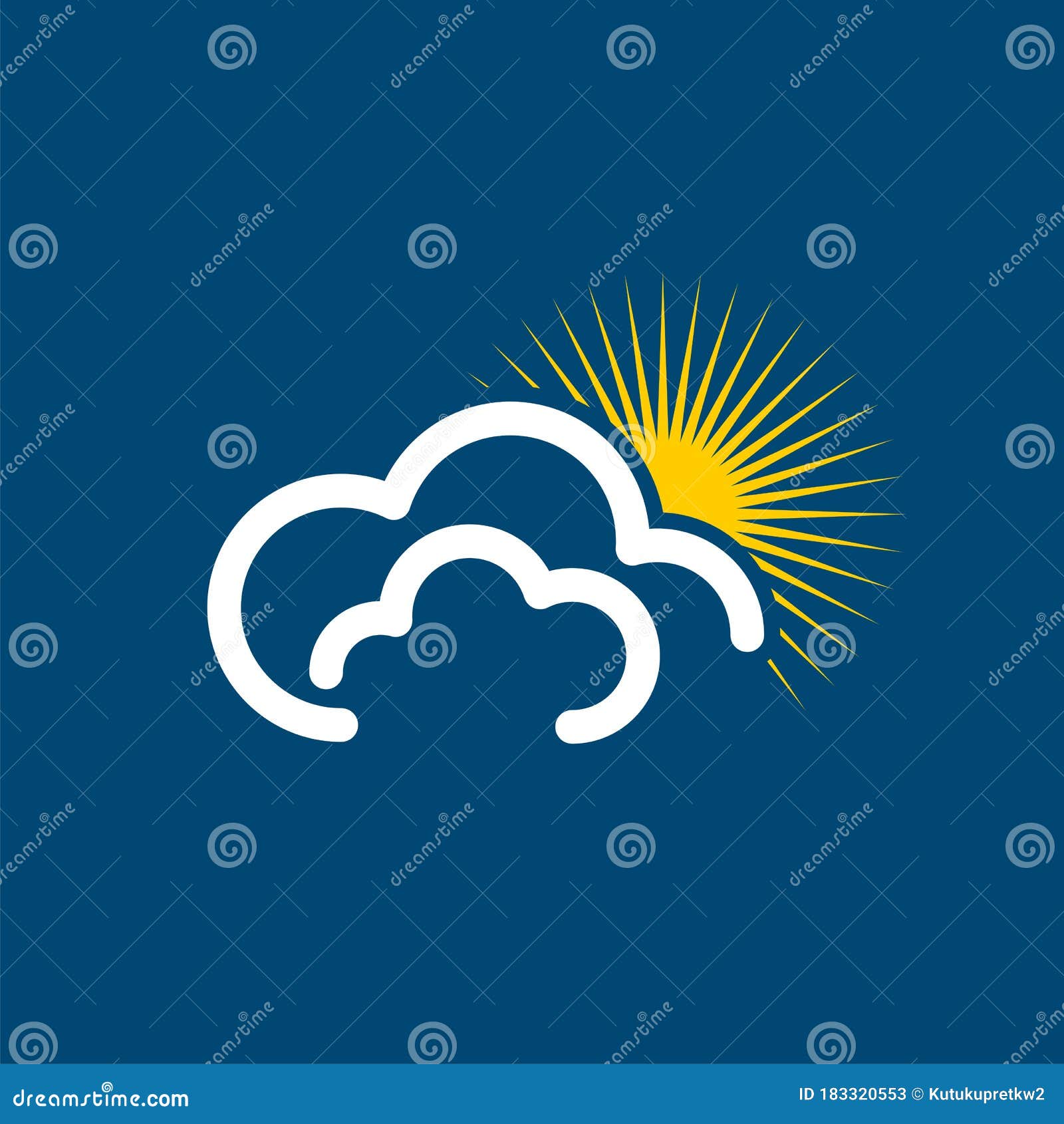 Cloud and Sun Logo Template Illustration Design. Vector EPS 10 Stock ...
