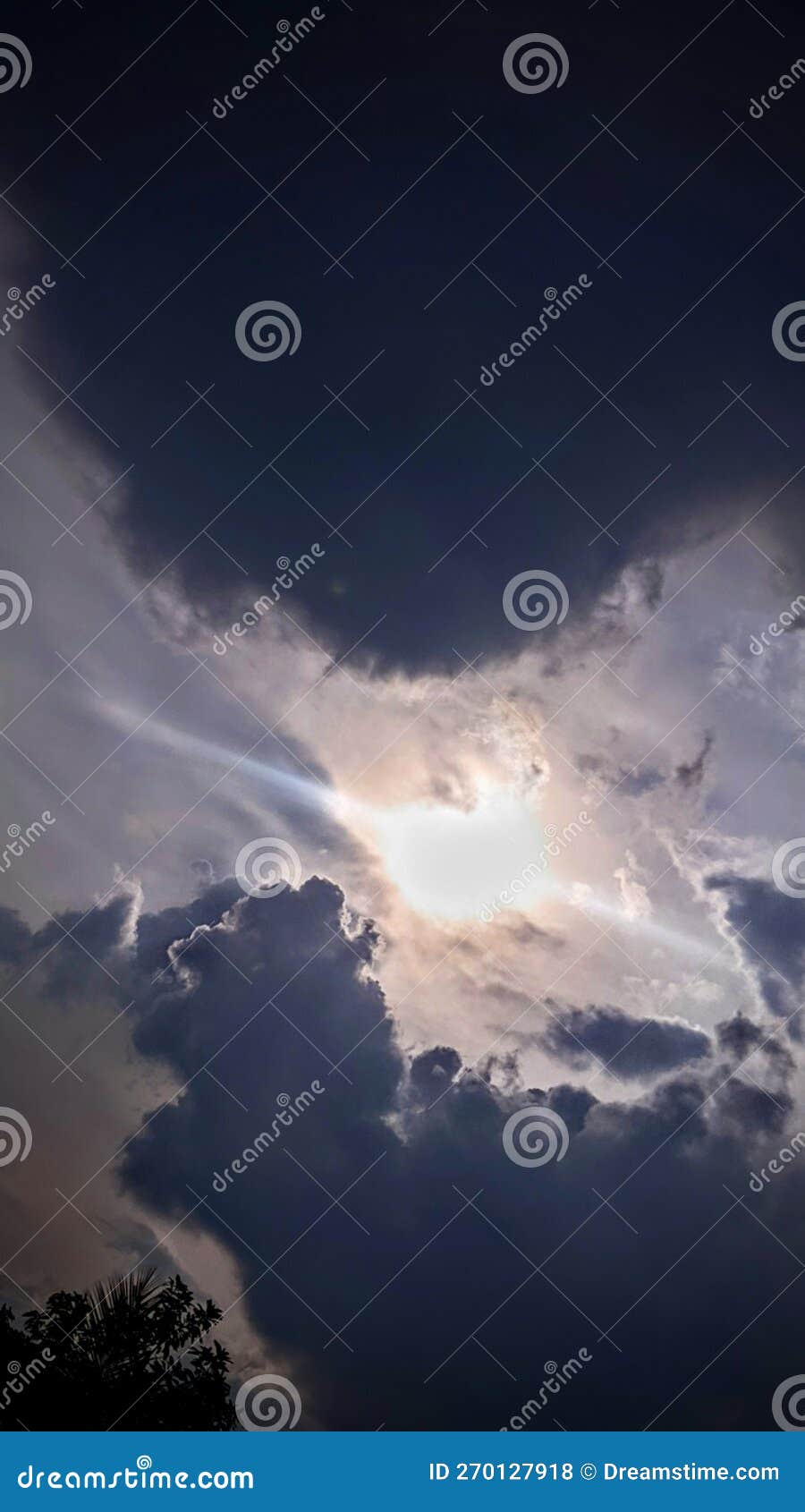 Cloud and Sun Skies stock photo. Image of dusk, cumulus - 270127918
