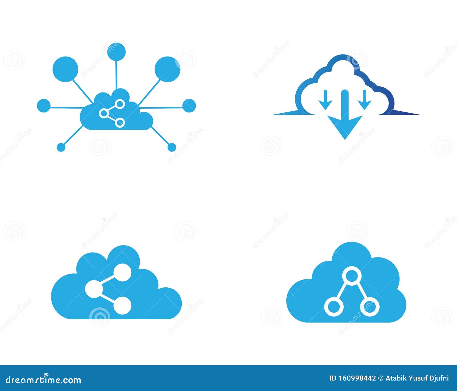 Cloud symbol illustration stock vector. Illustration of network - 160998442