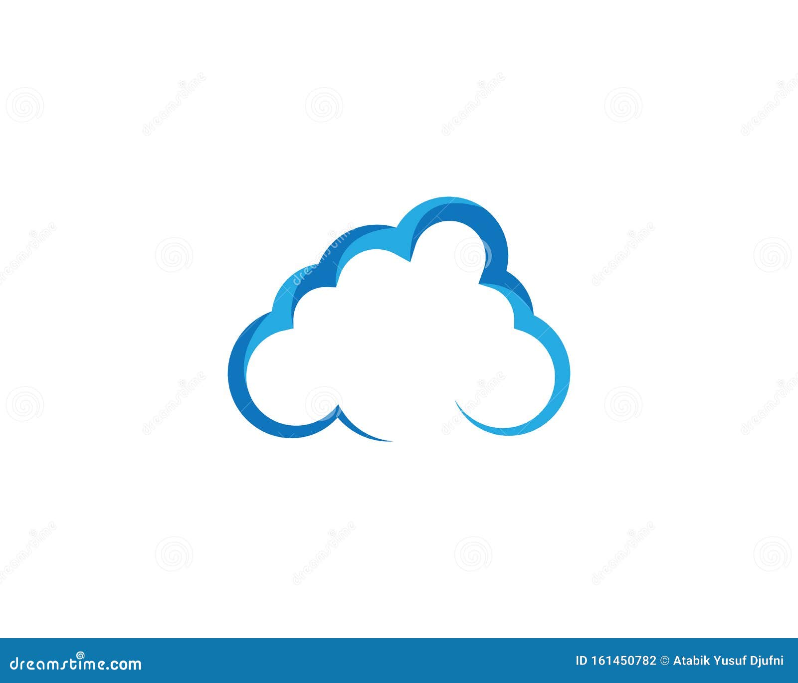 Cloud symbol illustration stock vector. Illustration of global - 161450782