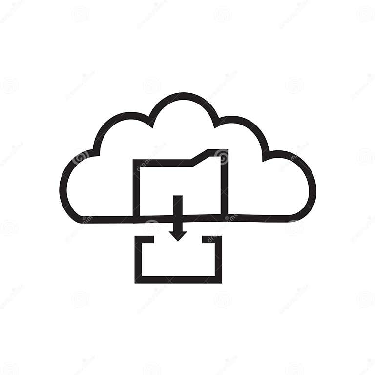 Cloud Sync, Data Backup Icon Stock Vector - Illustration of backup ...
