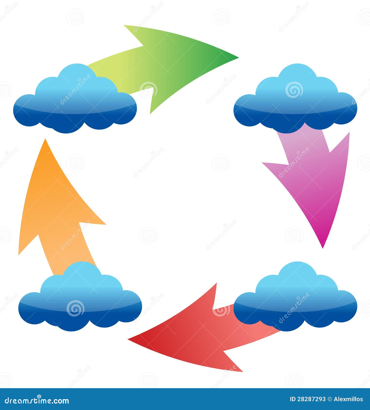 Cloud Sync Services Icon stock illustration. Illustration of computing ...