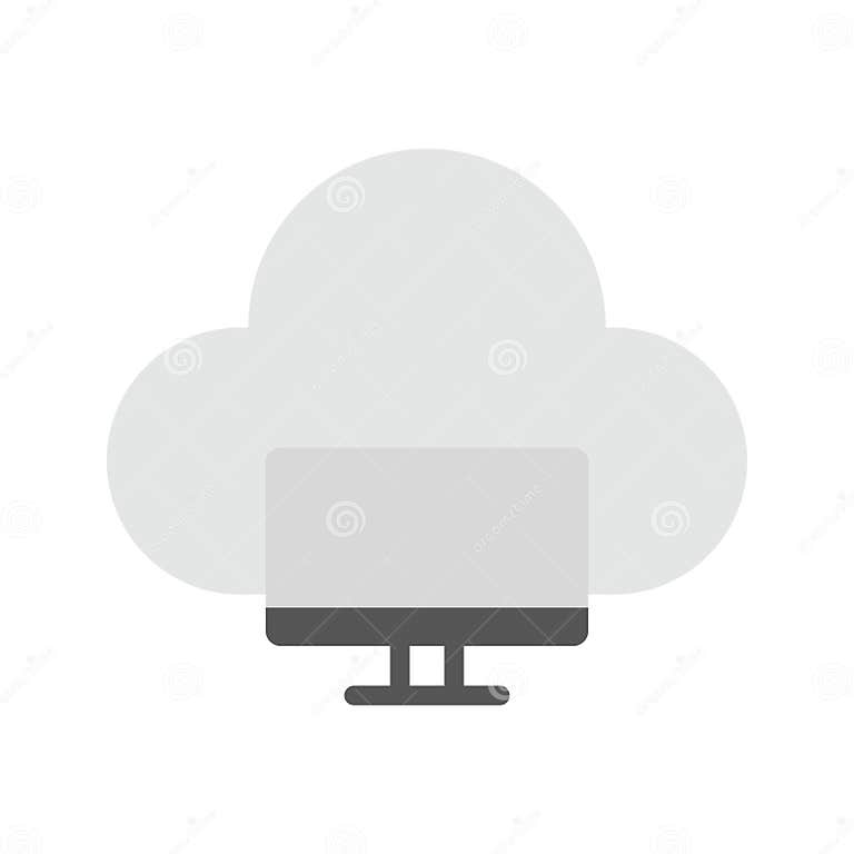 Cloud System Icon Vector Image. Stock Vector - Illustration of outline ...