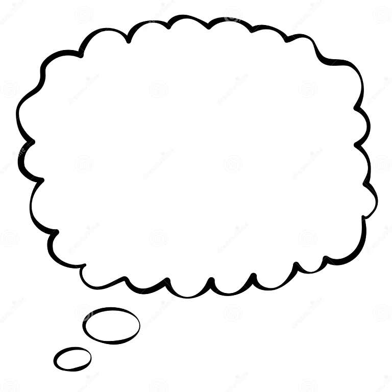 Cloud Talking Speech Outline Design Stock Illustration - Illustration ...