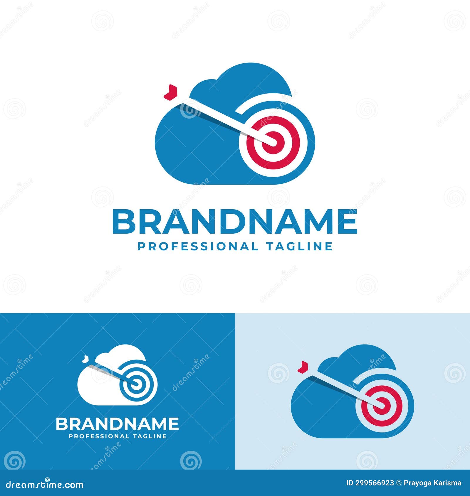 Cloud Target Logo, Suitable for Business Related Cloud and Target Stock ...