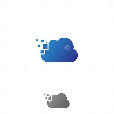 Cloud Tech Icon in Modern Style for Web, Graphic and Mobile Design ...