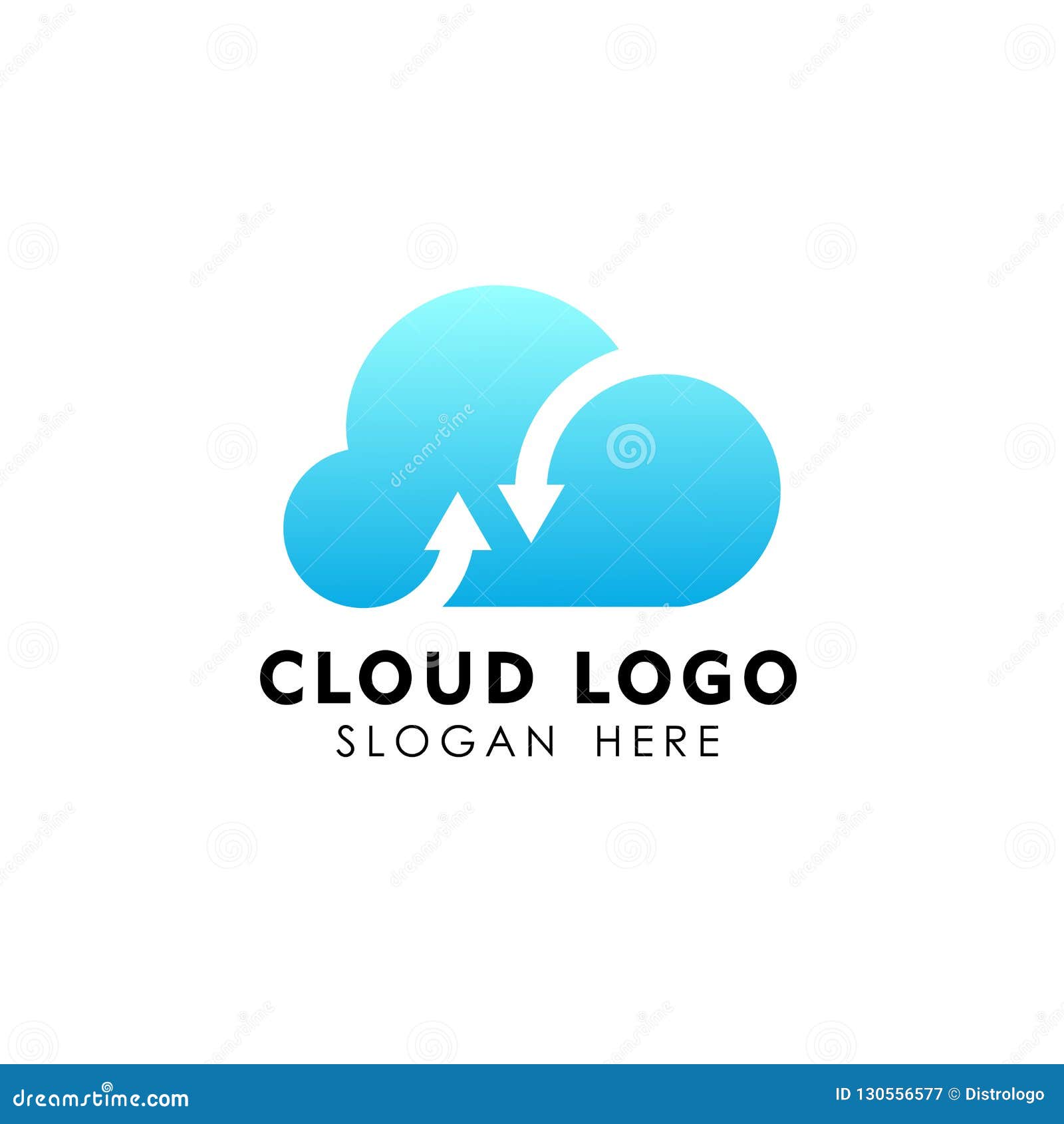 Cloud Tech Logo Design. Sync Cloud Logo Design Vector Icon Stock Vector ...