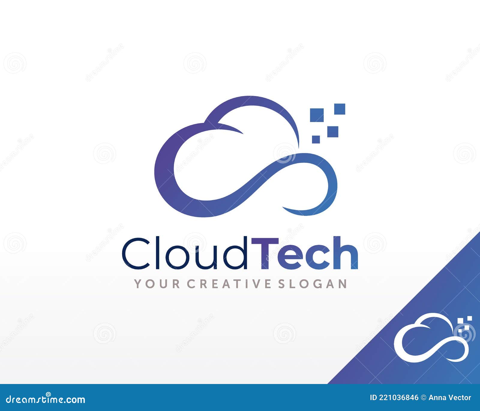Cloud Tech Logo. Smart Digital Cloud Logo Design Vector Stock Vector ...