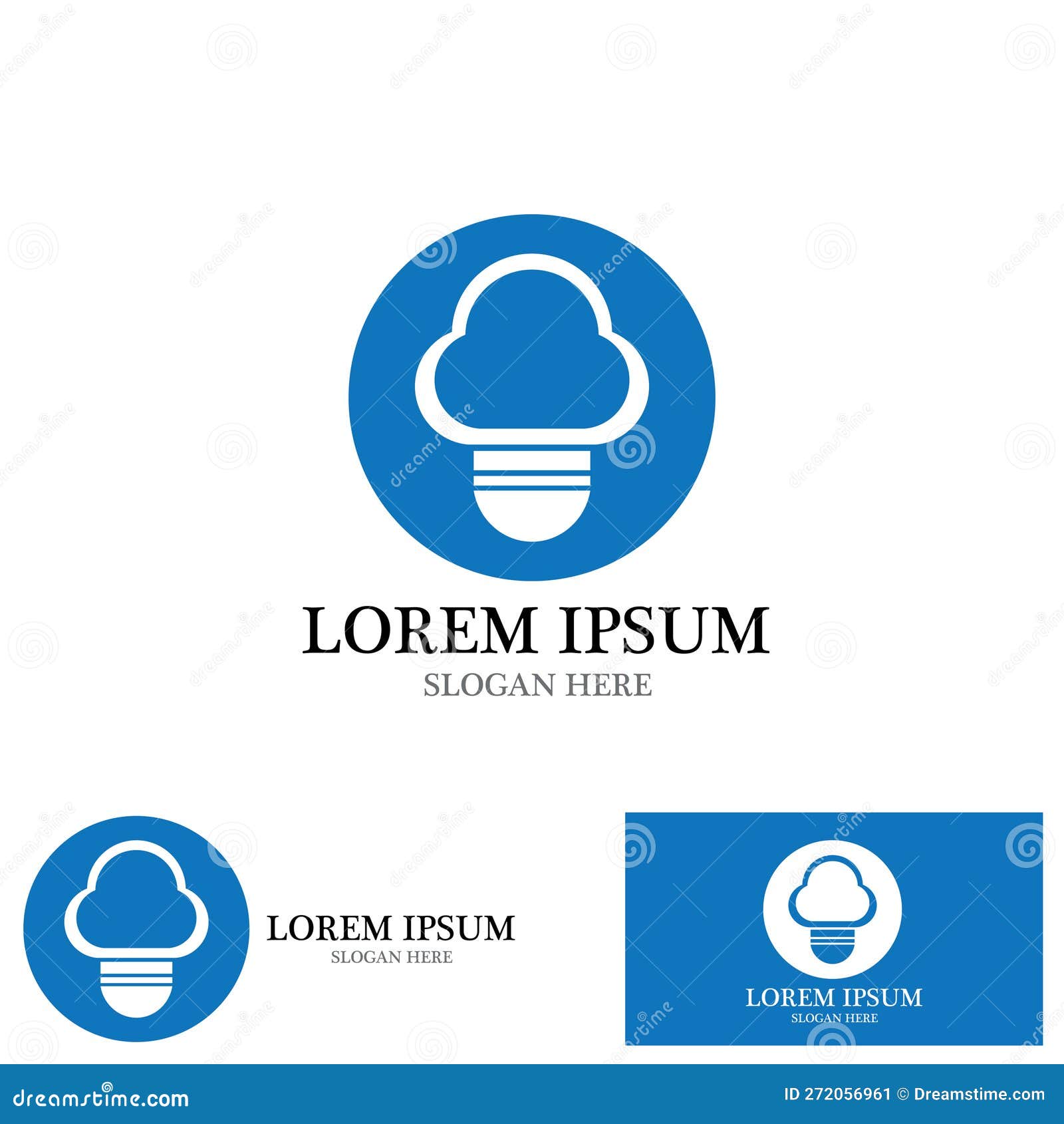 Cloud Techno Logo Vector Template Stock Illustration - Illustration of ...