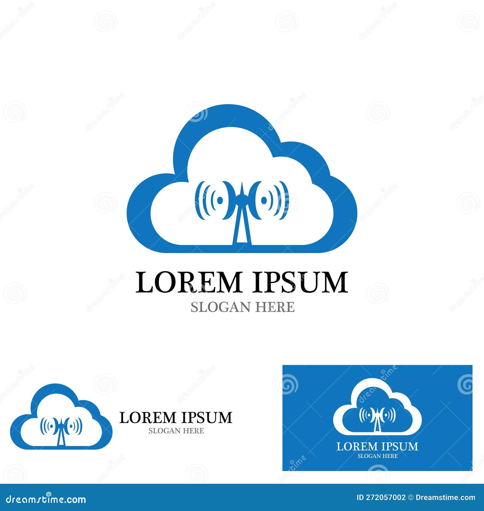 Cloud Techno Logo Vector Template Stock Illustration - Illustration of ...
