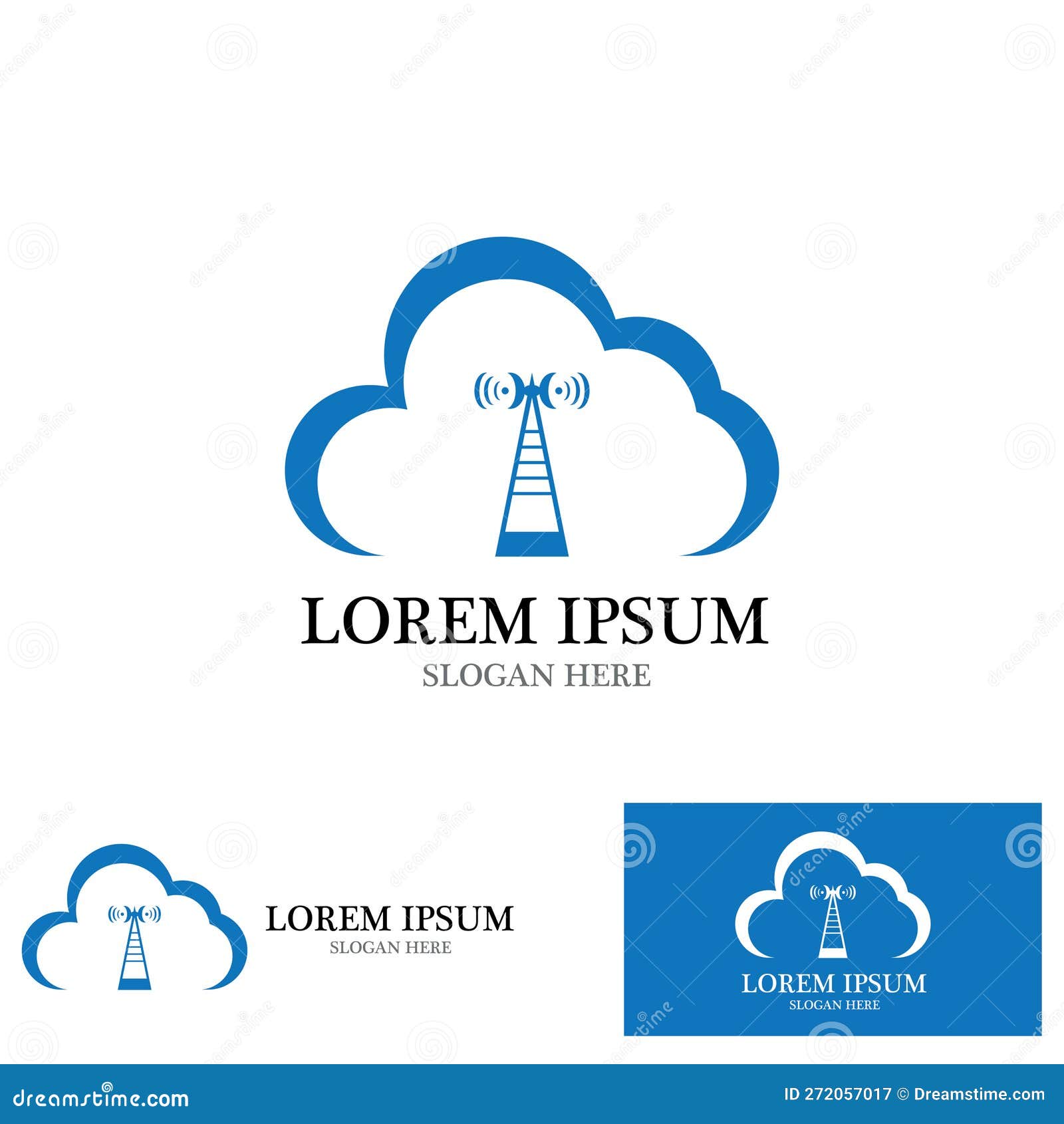 Cloud Techno Logo Vector Template Stock Illustration - Illustration of ...