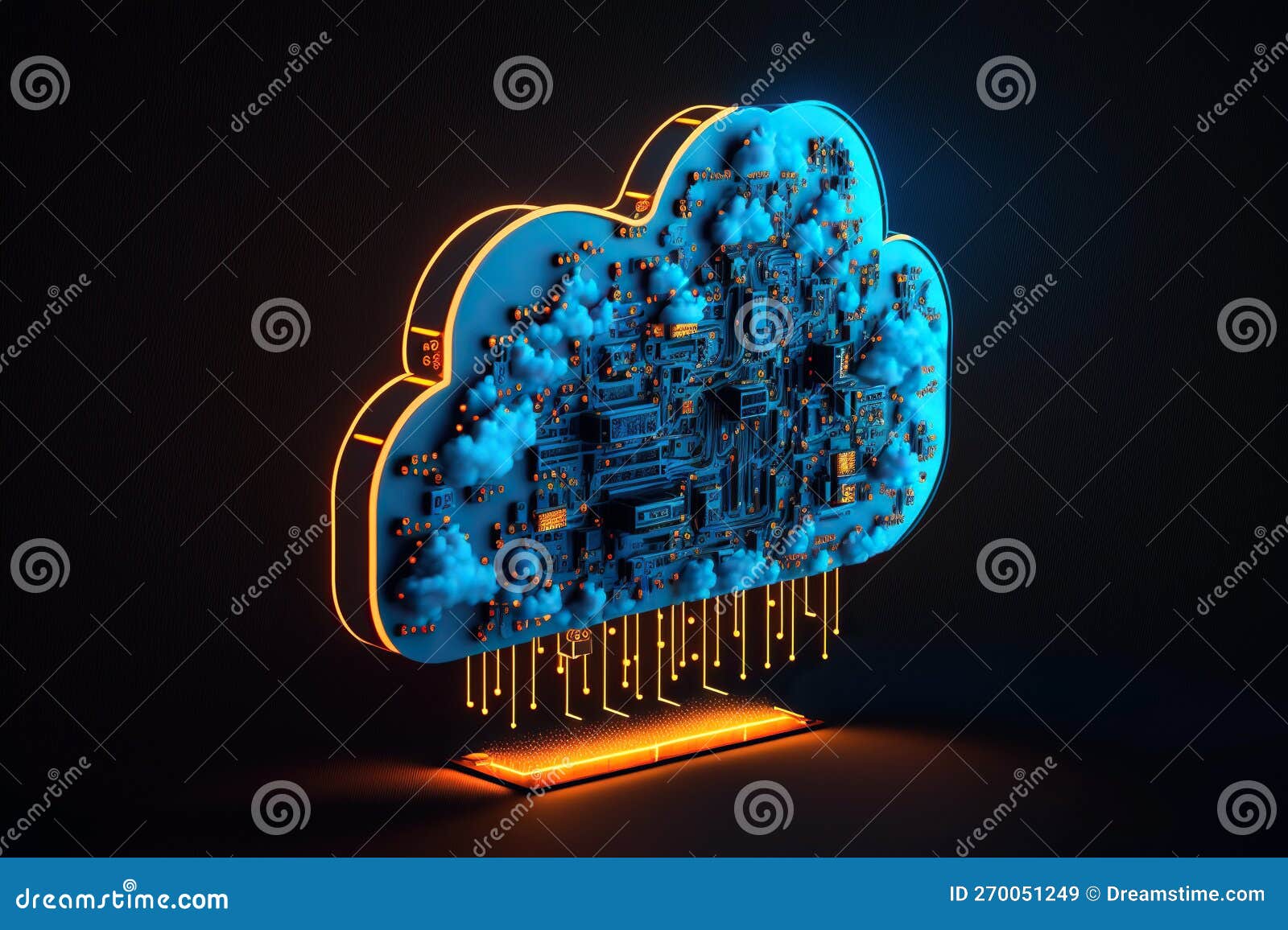Cloud Technologies for Online Data Storage on Internet. Concept of ...