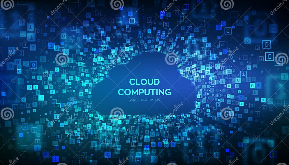 Cloud Technology Background. Cloud Computing. Cloud Storage Internet Concept. Abstract ...