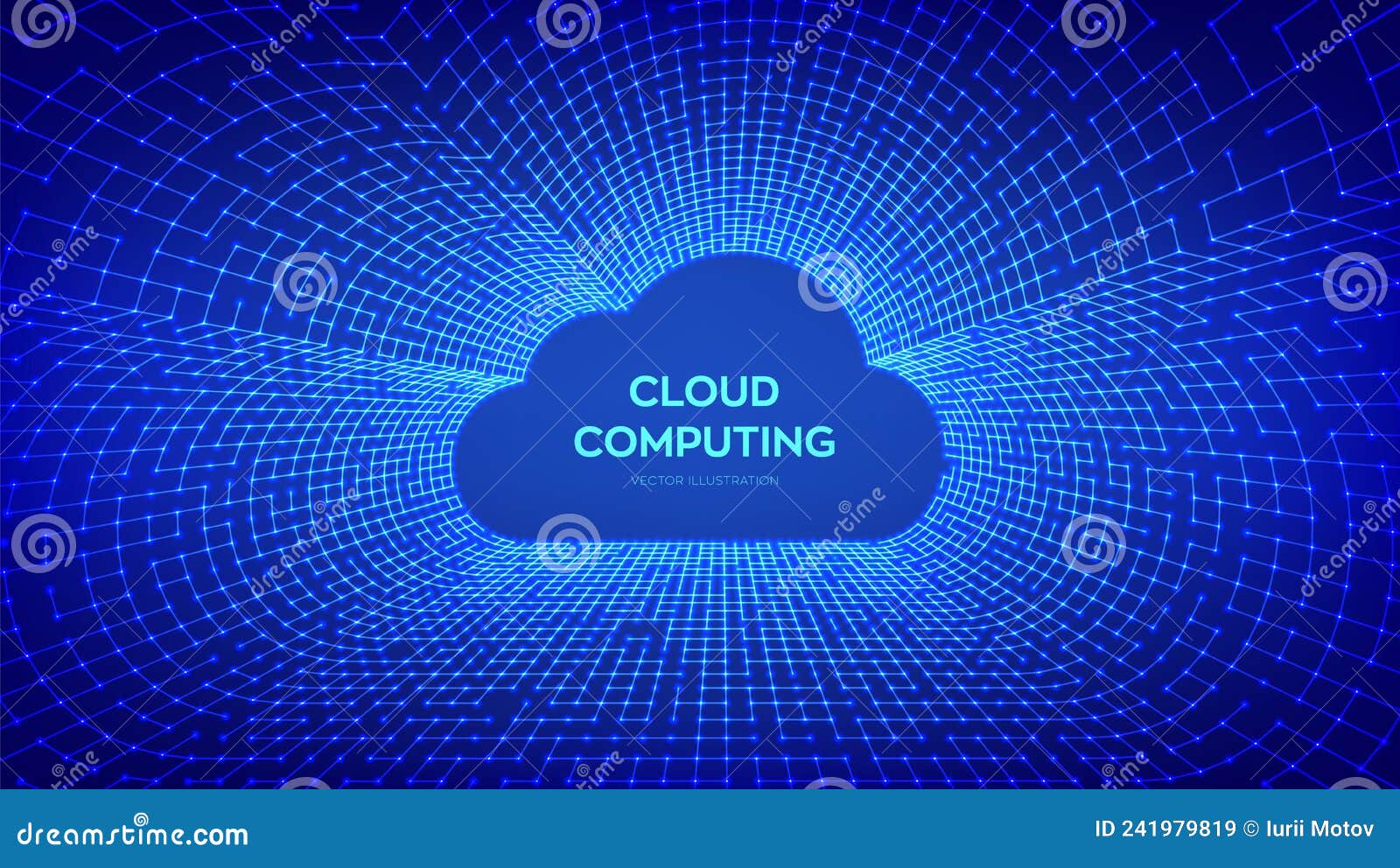 Cloud Technology Background. Cloud Computing. Cloud Storage Internet Concept. Abstract ...