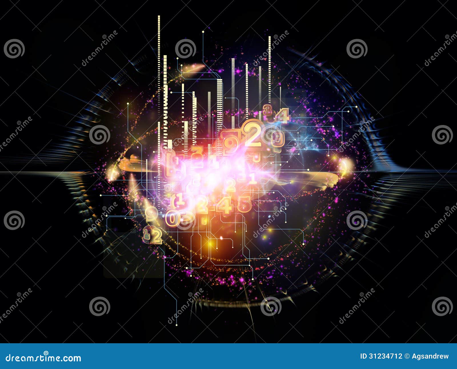 Cloud Technology Burst stock illustration. Illustration of cloud - 31234712