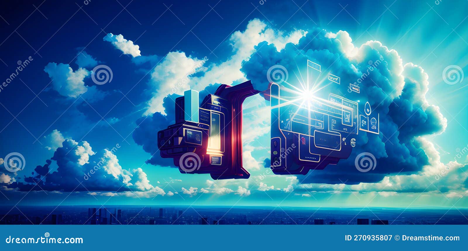 Cloud Technology. Cloud Computing, Big Data Center, Future ...