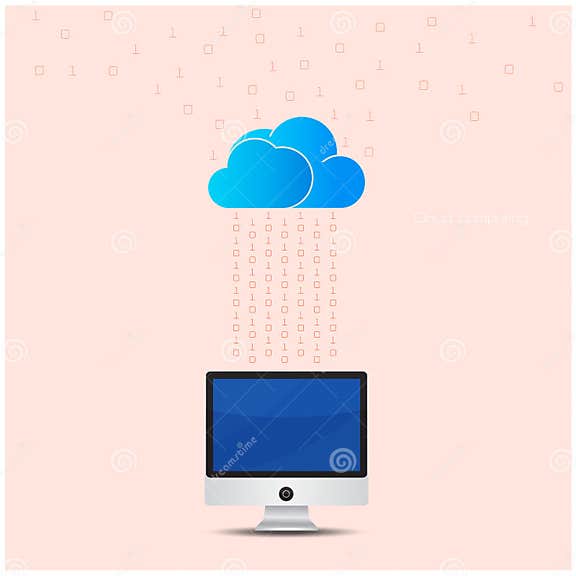 Cloud Technology Computing Background Concept. Data Storage Network Sever Internet Technology ...