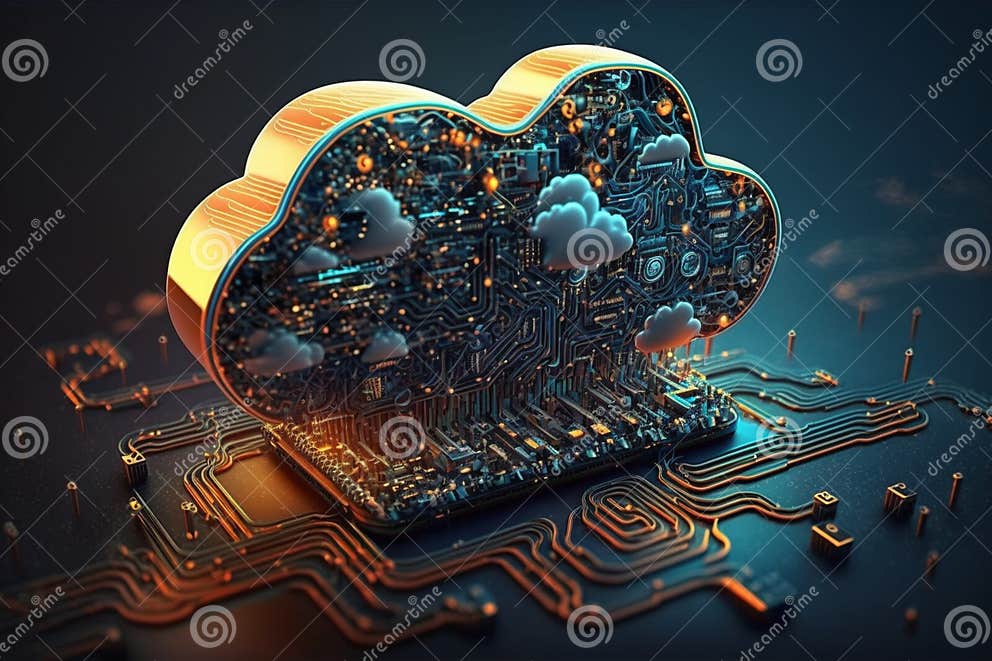 Cloud Technology Computing, Big Database, Data Center Concept Background, Modern Cloud ...