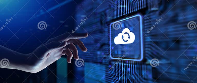Cloud Technology Concept. Computing Data Storage. Software Infrastructure Stock Image - Image of ...