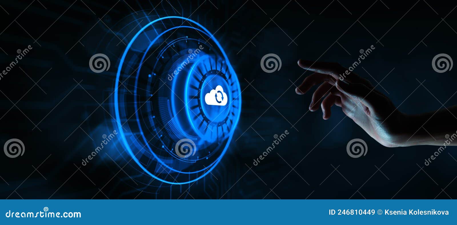 Cloud Technology Concept. Computing Data Storage. Software Infrastructure Stock Image - Image of ...