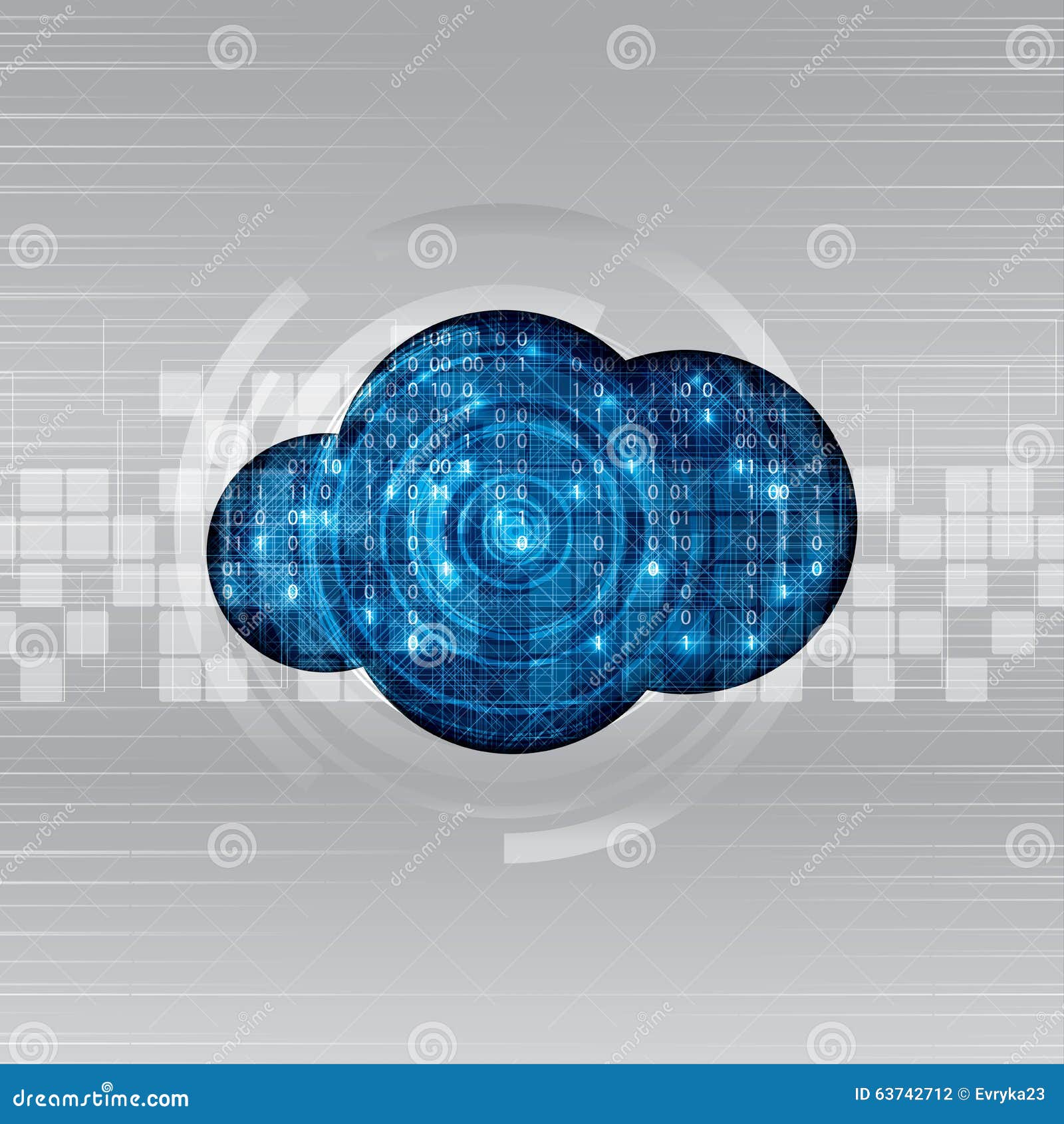 Cloud Technology Concept Design Abstract Background Stock Vector ...